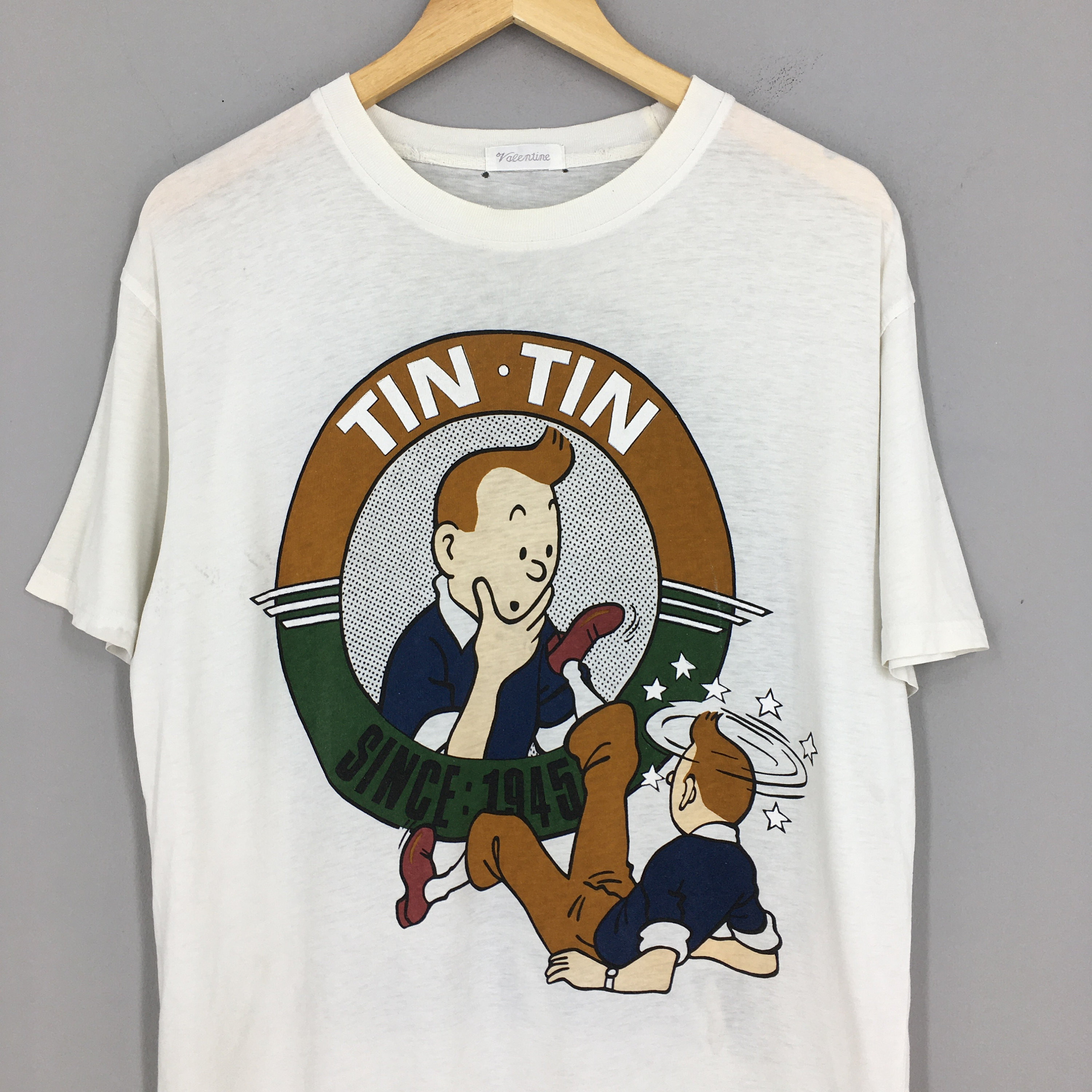 The Adventures of Tintin Cartoon Tshirt Vintage 90s Tintin - Etsy
