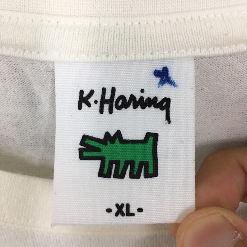 Keith Haring Drawing the Link Pop Art Tshirt Xlarge Vintage - Etsy