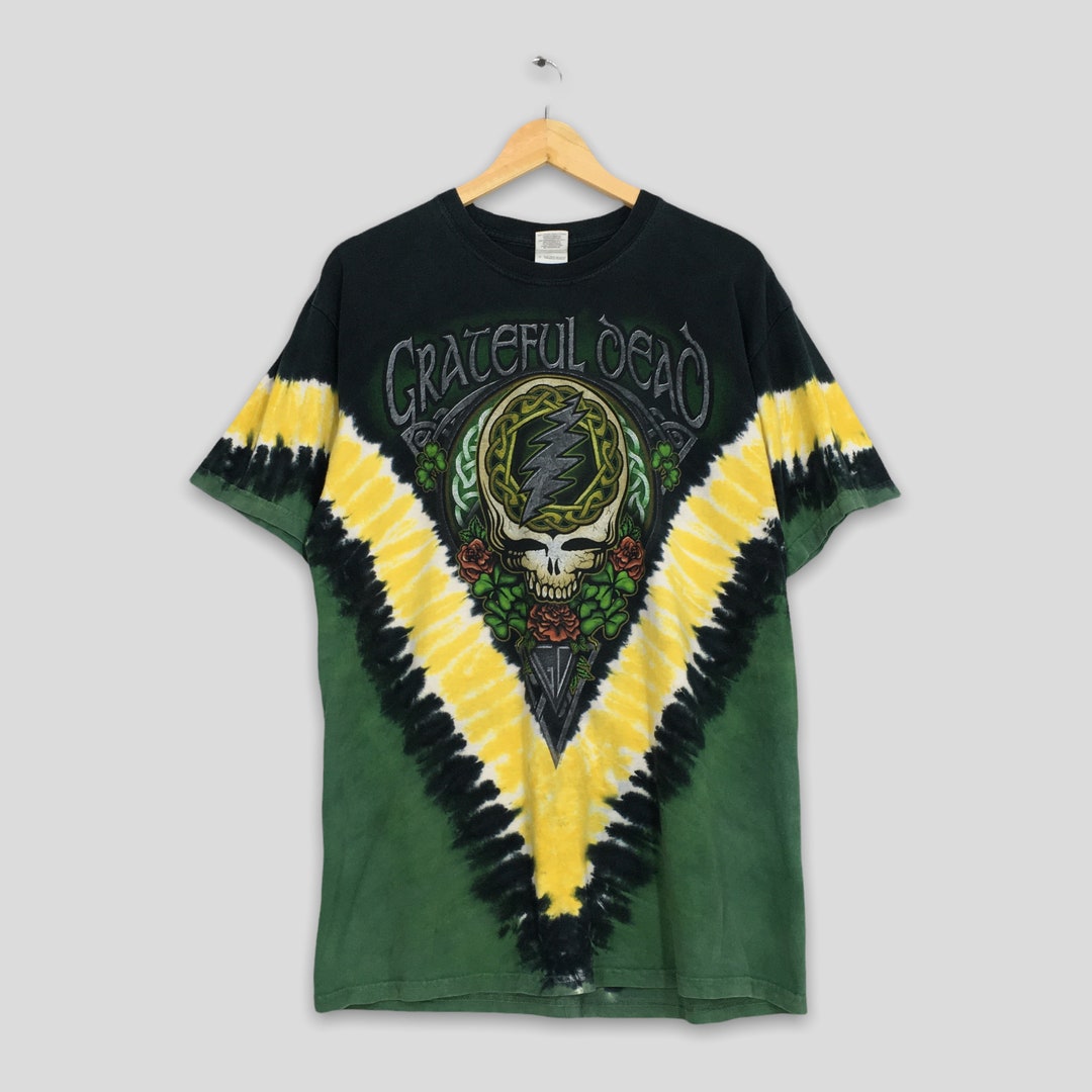 Vintage Y2K Grateful Dead Tie Dye Tshirt Large Grateful Dead Roses ...