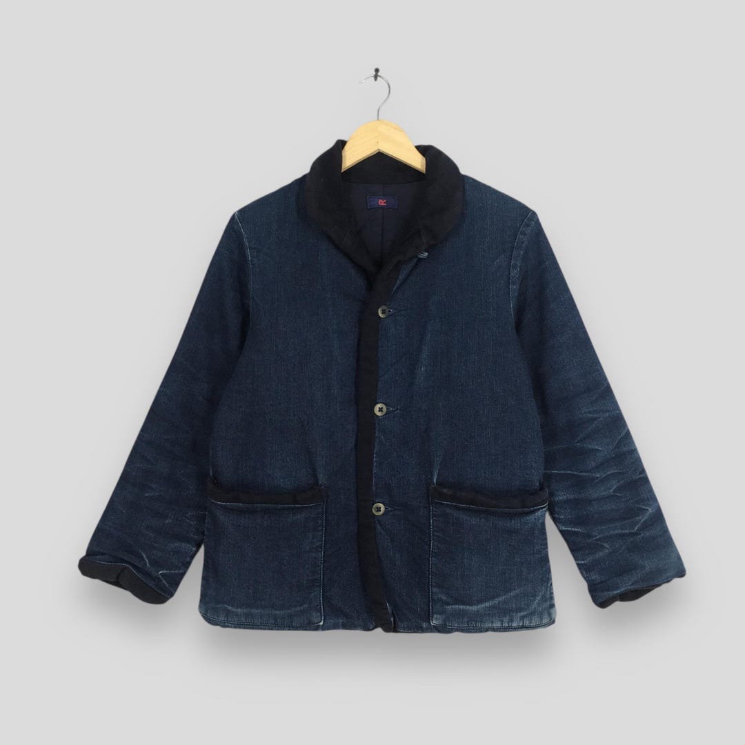 Vintage 45 RPM Japan Usn Shawl Collar Button Jacket Small 90s Japanese ...