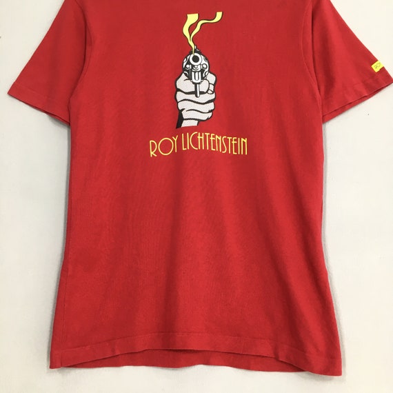 Vintage Roy Lichtenstein Gun in America Paintings Art… - Gem