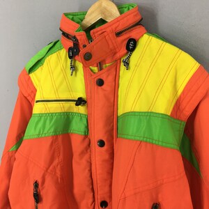 Vintage Vitesse Vague Italy Ski Wear Orange Hoodie Jacket Large Vitesse ...