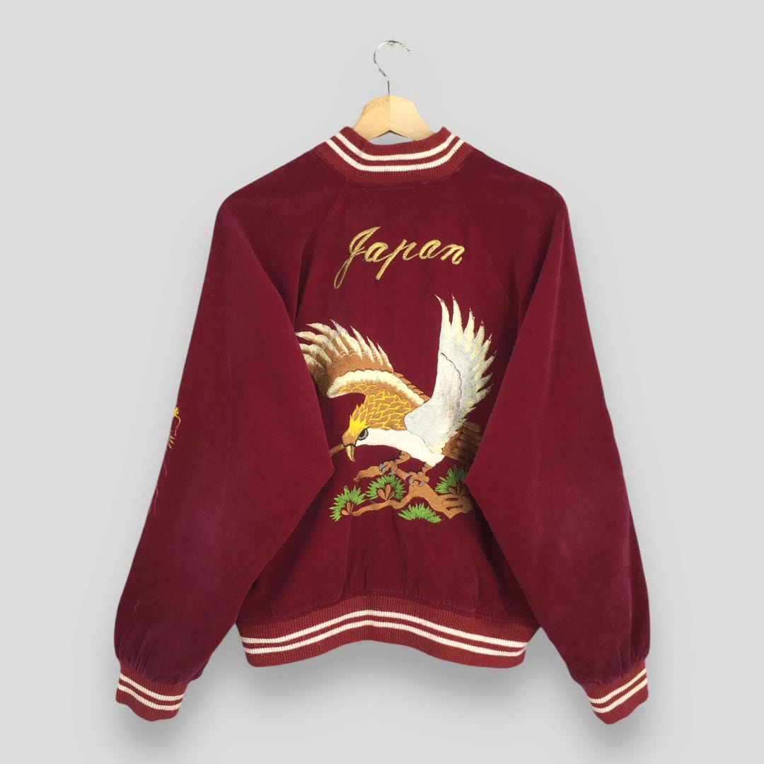 Vintage 1980s Sukajan Japan Phoenix Eagle Jacket Medium Sukajan ...