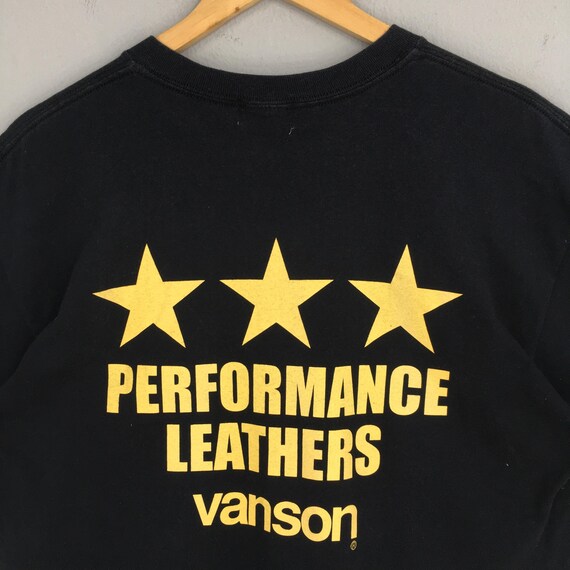 Vintage Vanson Cotton Motorcycle Club Black Tshirt La… - Gem