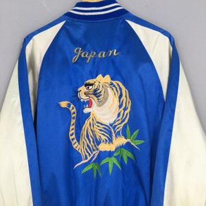 Vintage Sukajan Japanese Tiger Jacket Large Vintage Sukajan Tokyo ...