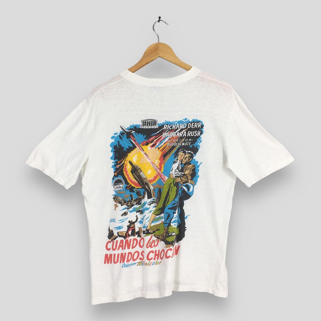 Vintage When Worlds Collide (1951) Movie Poster Graphics Tshirt Medium ...