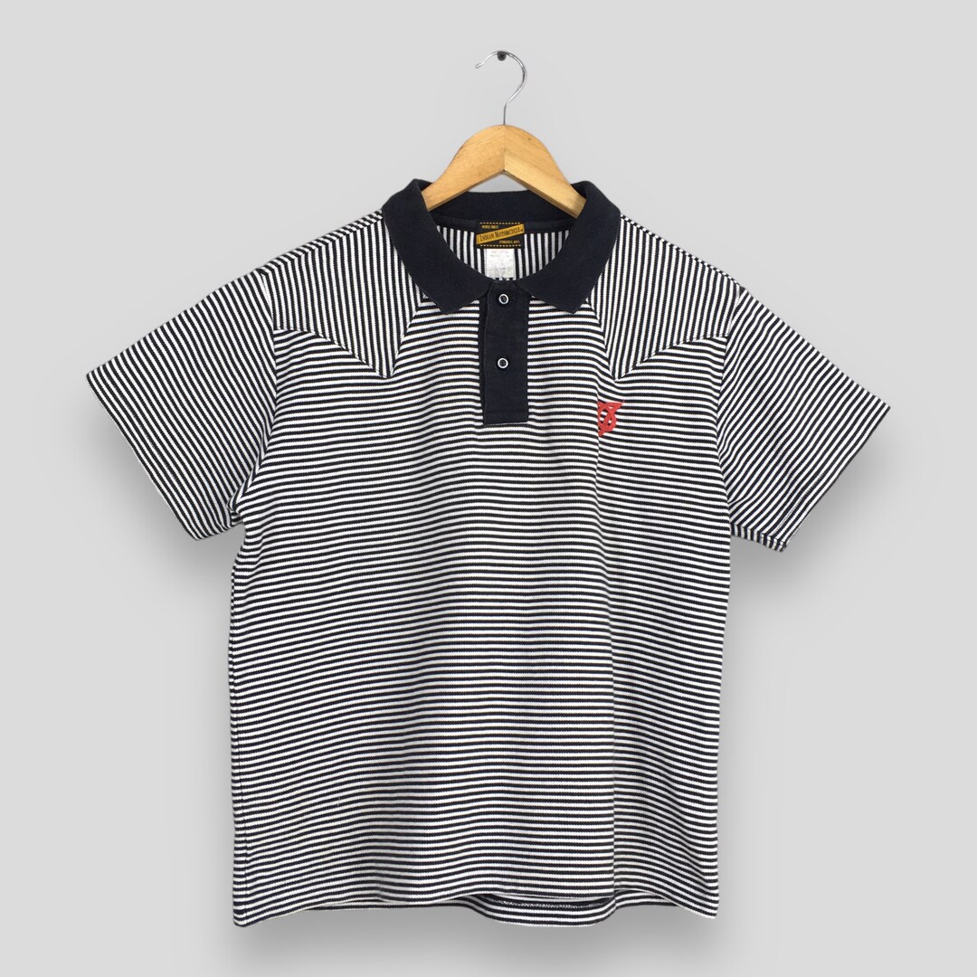 Vintage 90's Motorcycle Stripes Polo Shirt Small Triumph - Etsy