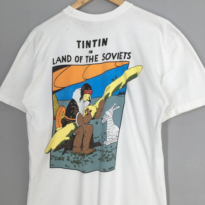 Vintage the Adventures of Tintin Land of the Soviets Cartoon - Etsy