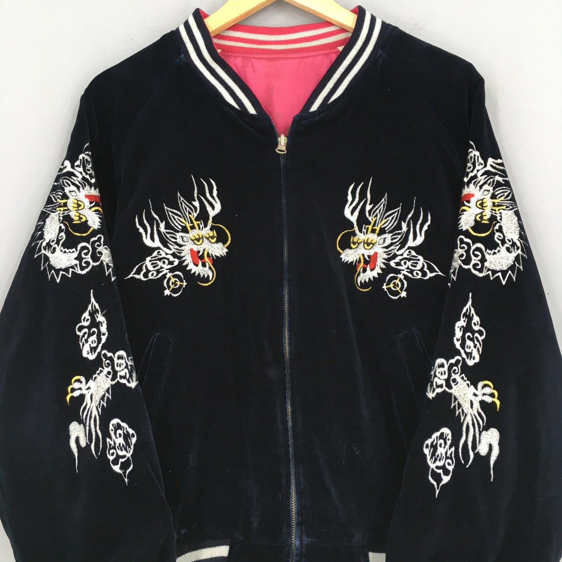 Vintage Sukajan Reversible Souvenir Velvet Jacket Medium | Etsy