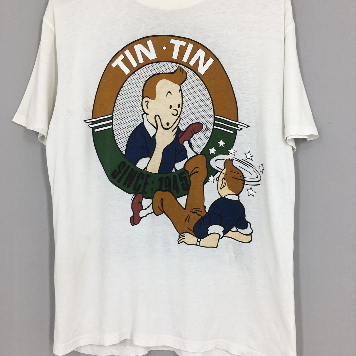 The Adventures of Tintin Cartoon Tshirt Vintage 90s Tintin | Etsy