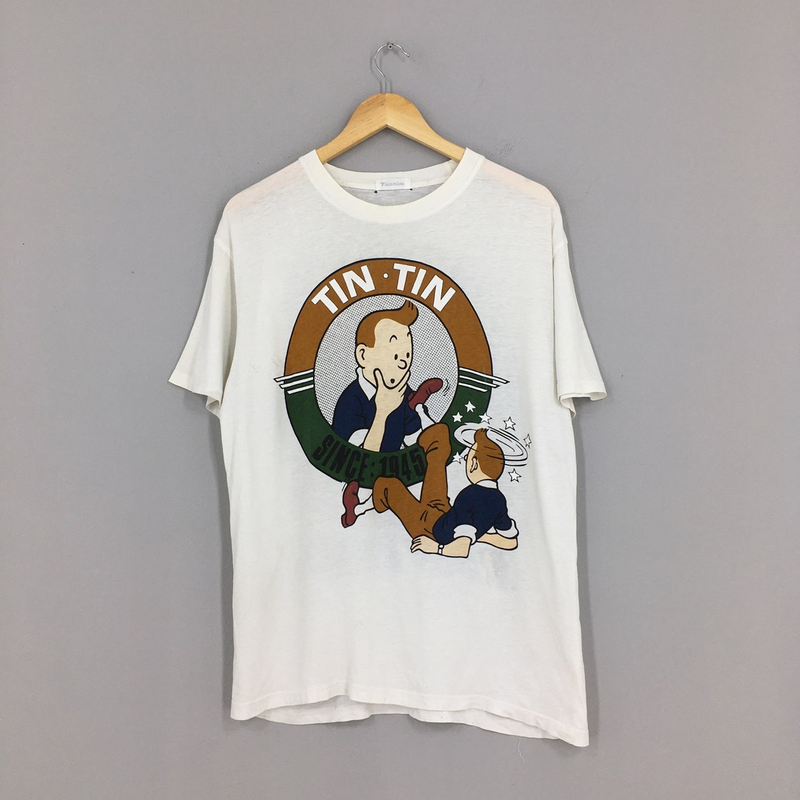 The Adventures of Tintin Cartoon Tshirt Vintage 90s Tintin - Etsy