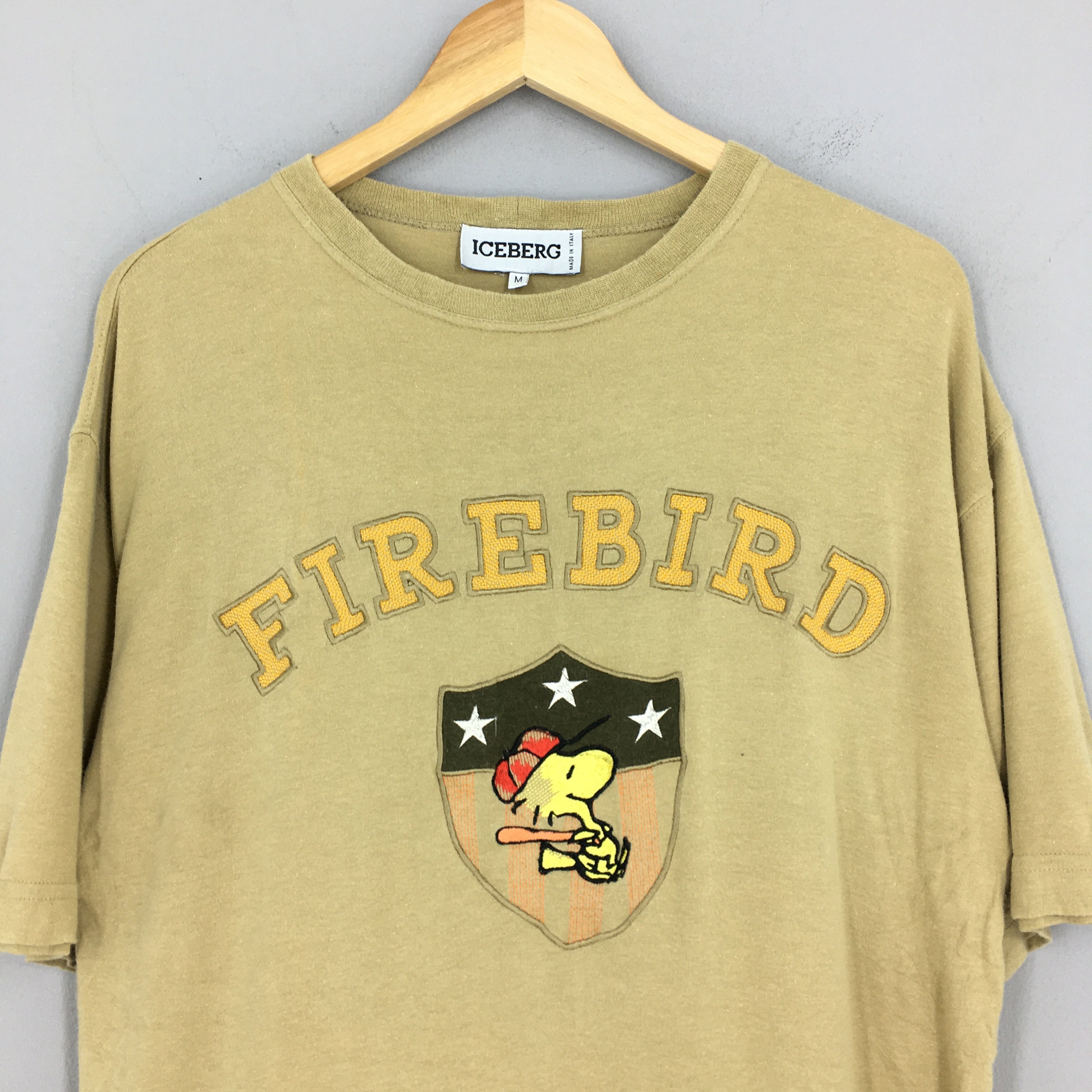 Vintage Iceberg Italy Snoopy Peanuts Firebird Cartoon Tshirt - Etsy