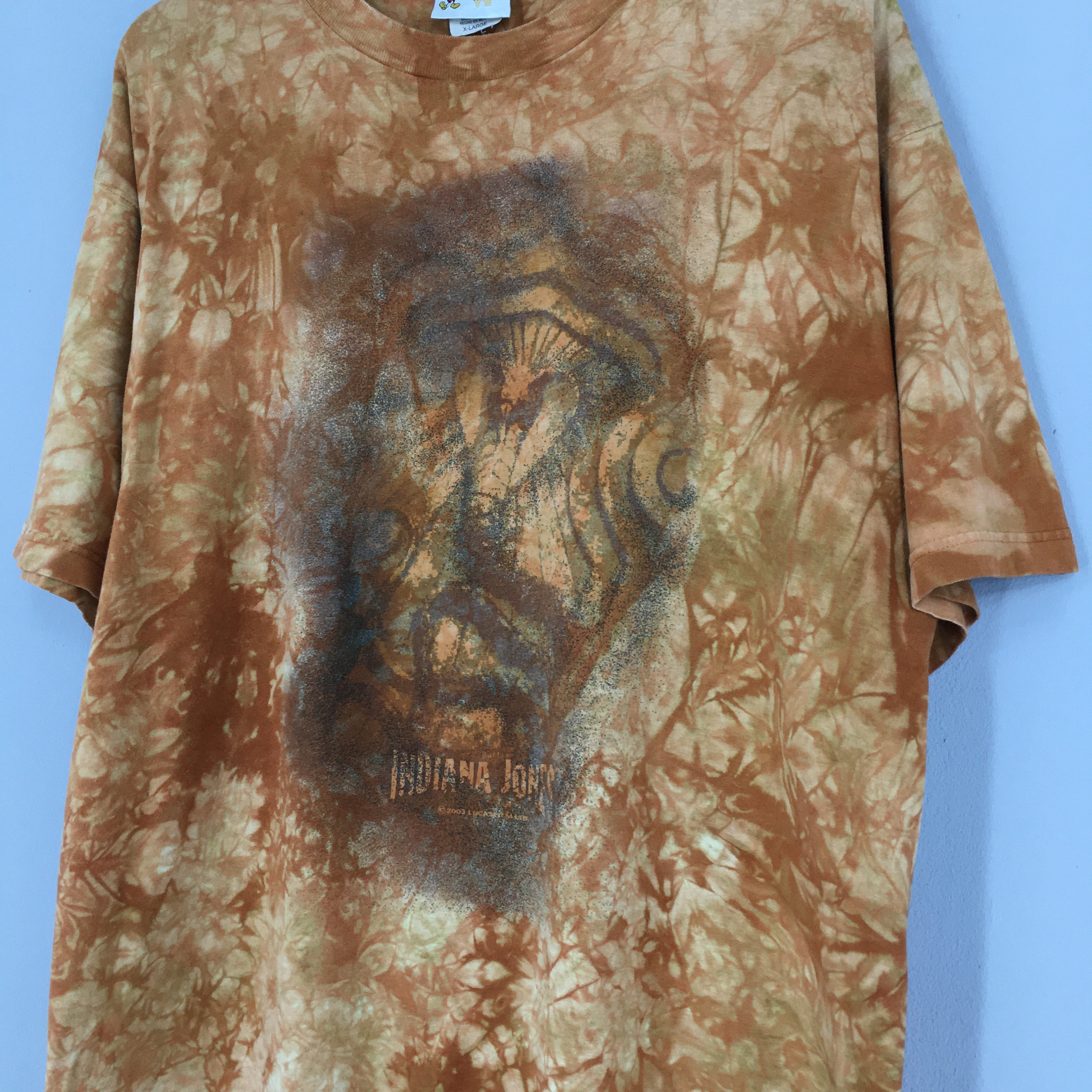 Vintage Indiana Jones Lucas Film Action Movie Tie Dye Shirt | Etsy
