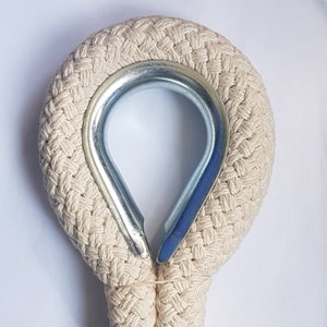 White Aerial Rope 36mm Cotton, Gymnastics and Acrobatics Ceiling ...