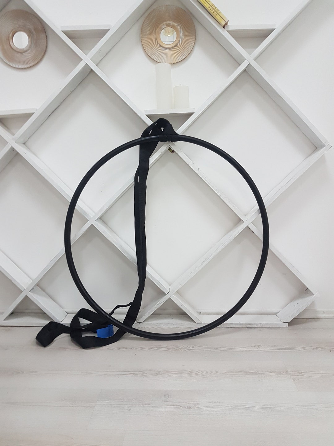 Aerial Lyra Hoop Full Set With Carabiners Sling Tape and Swivel, Circus ...