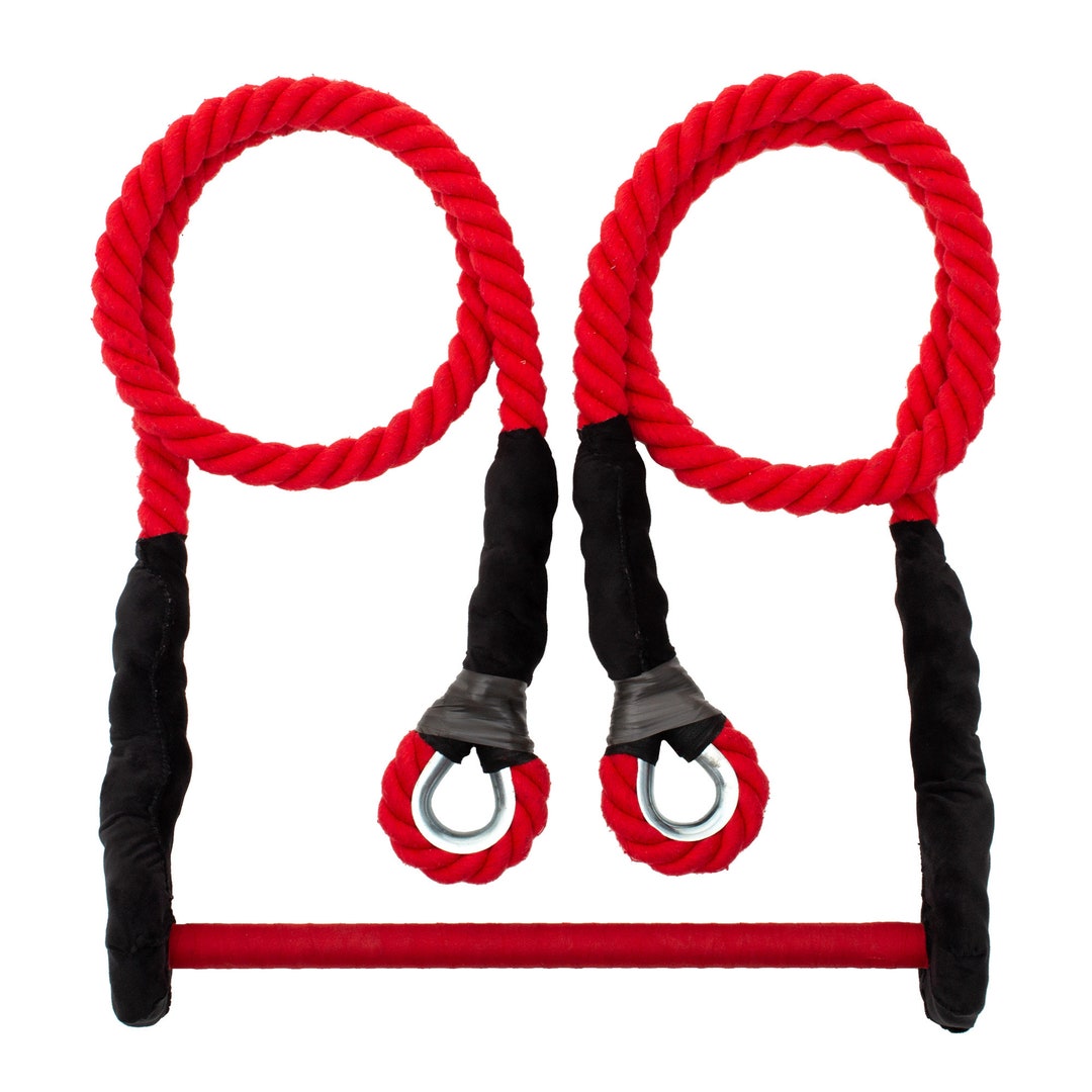 RED Aerial Trapeze Static With Cotton Rope, Circus Trapeze, Home ...