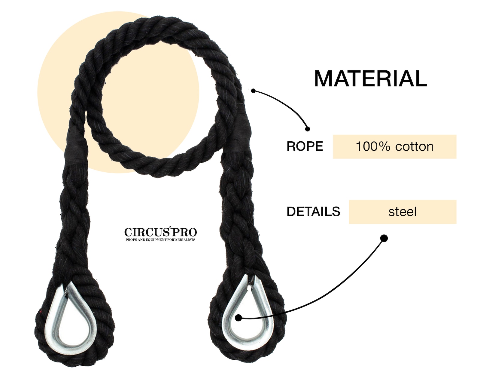 Rope for Rigging Aerial Props Cotton Sling for Aerial Lyra - Etsy