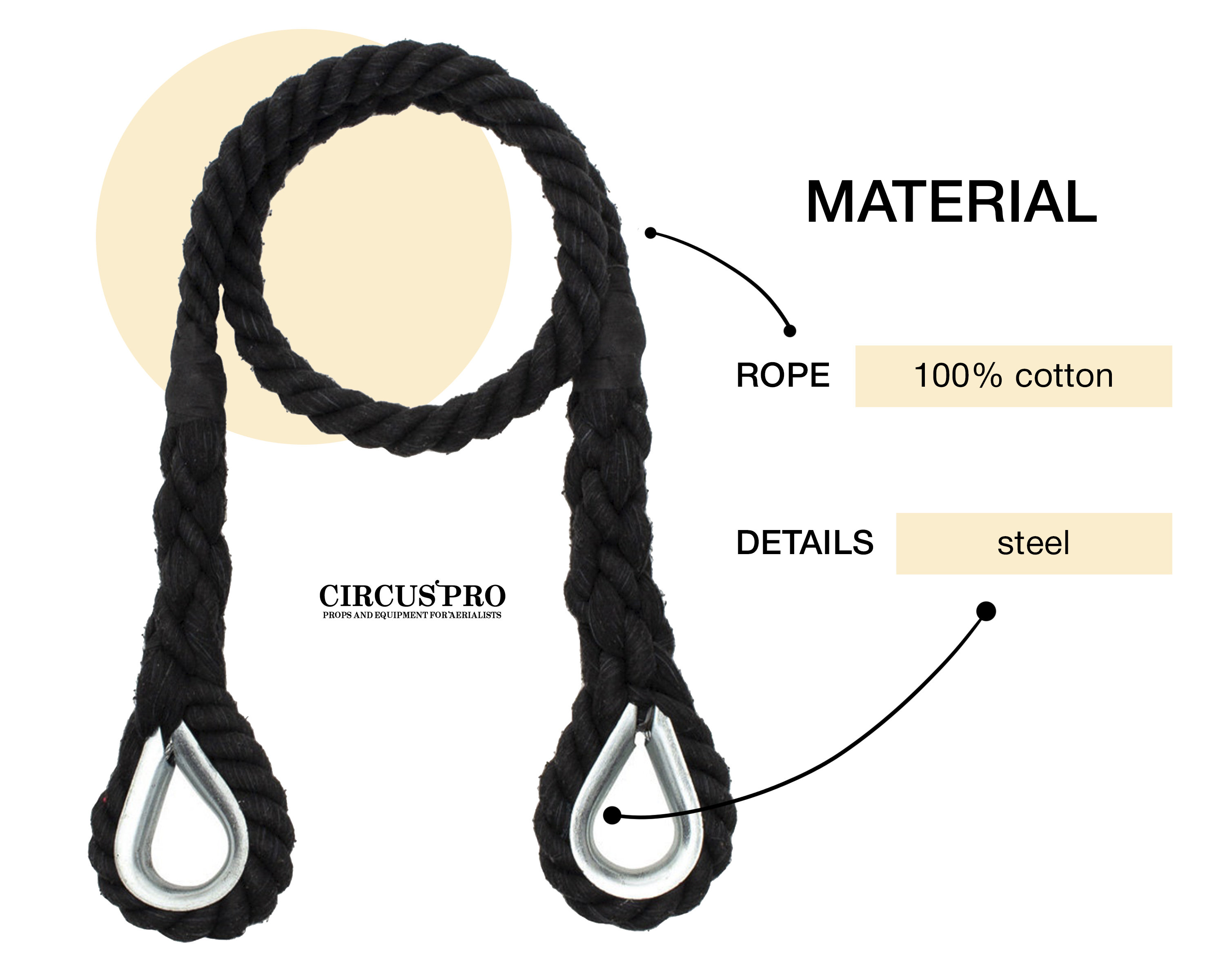 Rope for Rigging Aerial Props Cotton Sling for Aerial Lyra - Etsy