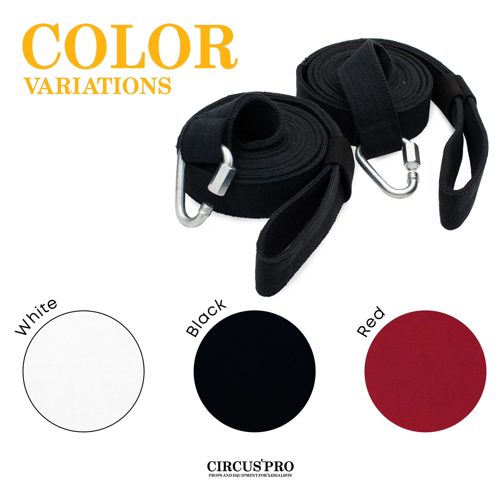 Heavy Duty Men's Aerial Straps in Black, White, Red Cotton, Male ...