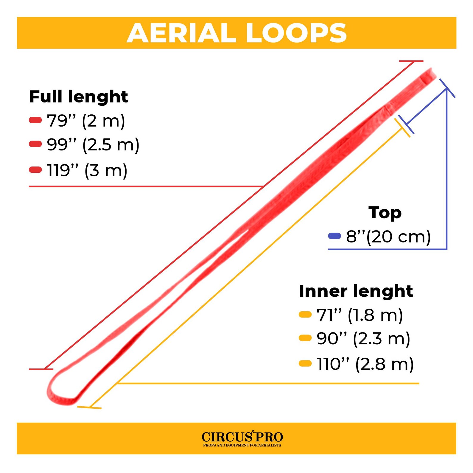 Circus Loops for Aerial Gymnastics, Aerial Loops for Circus Artists ...