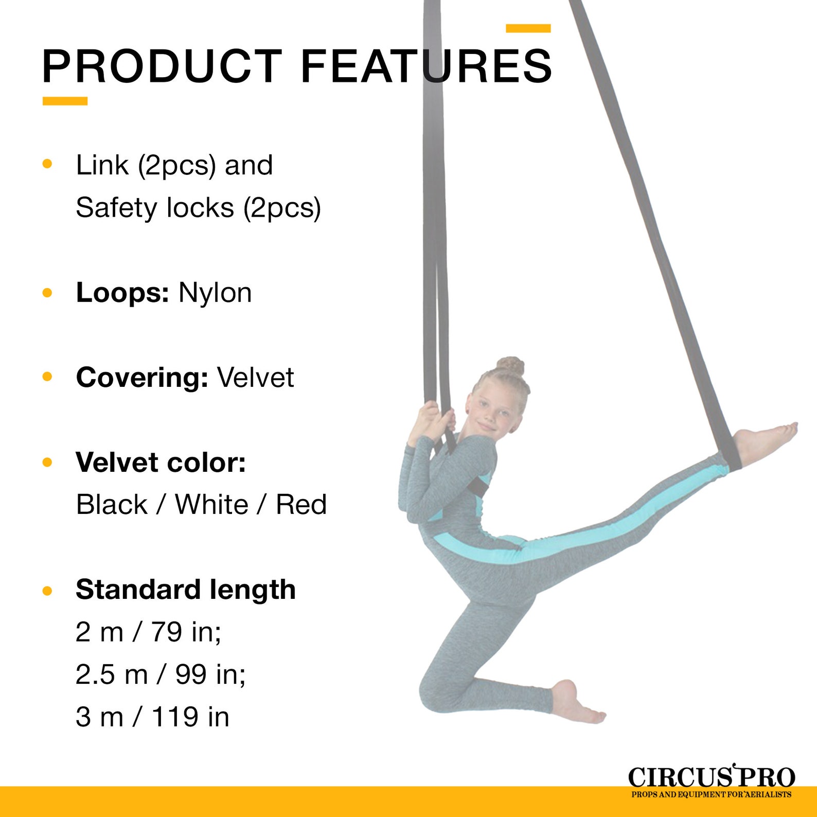 Aerial Straps Loops for Circus Training, Aerial Loops Equipment for ...