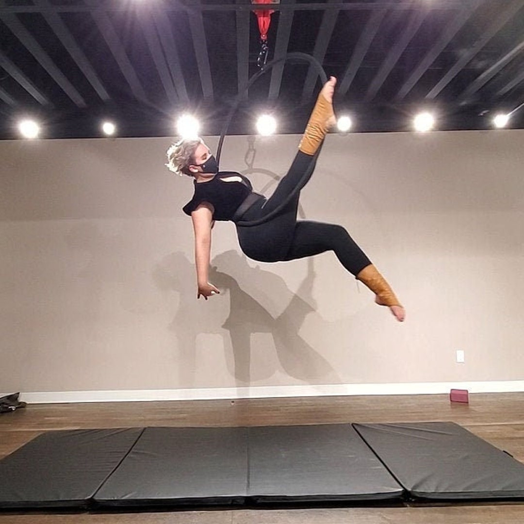 Aerial Lyra Hoop Full Set With Carabiners Sling Tape and Swivel, Circus ...
