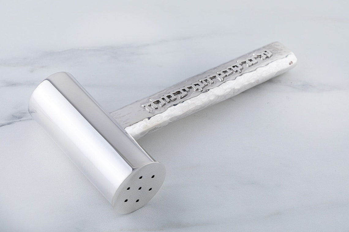 Sterling Silver Hammer Salt Shaker: Handmade Jewish Art From Jerusalem ...
