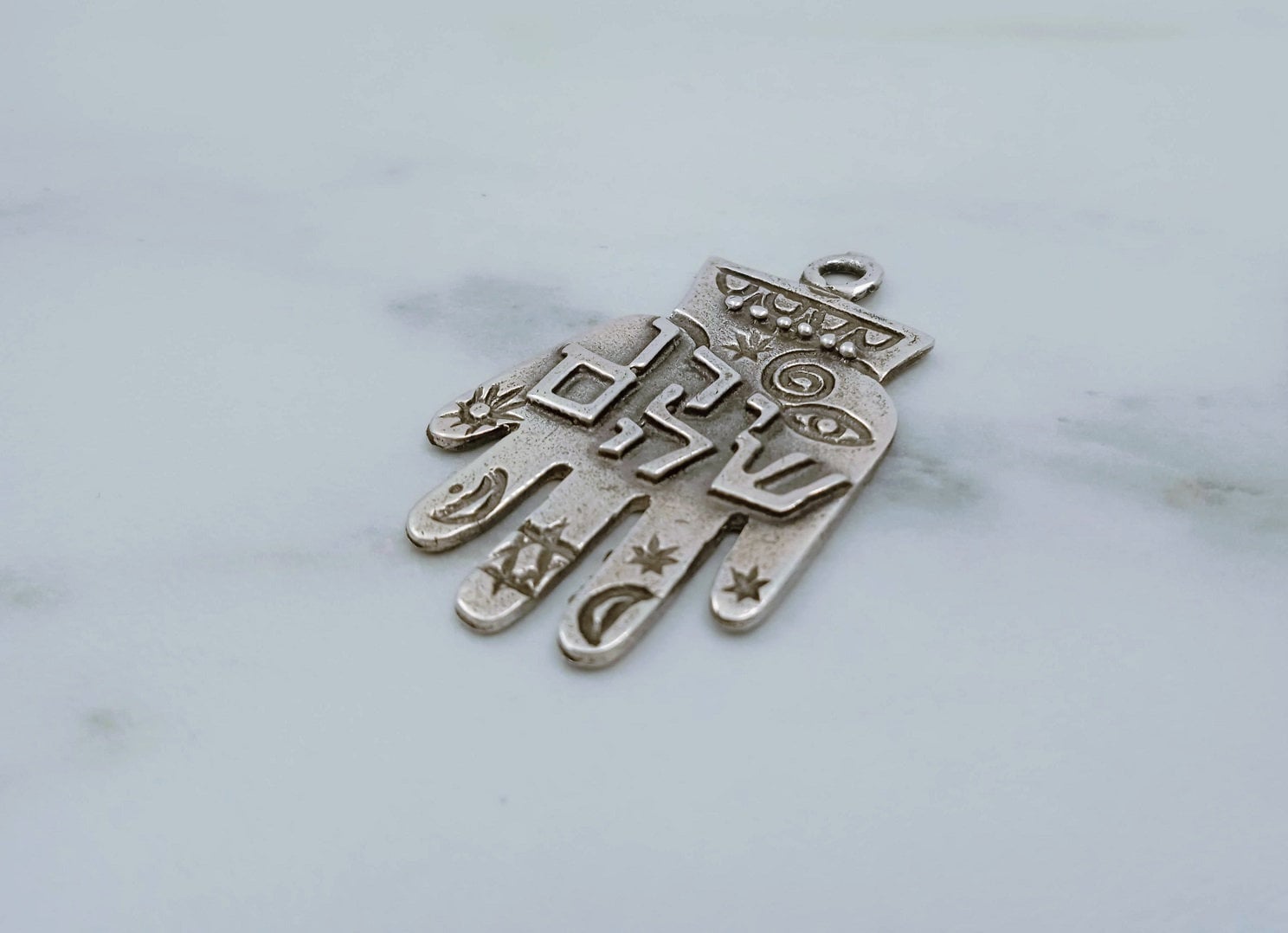 The Jerusalemite Hamsa Pendant Protection Necklace Made in - Etsy