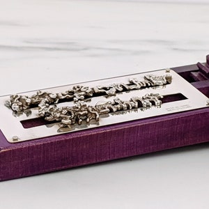 Noisemaker for Purim, Purim Gift, Wooden Grogger, Silver Wood Rattle ...