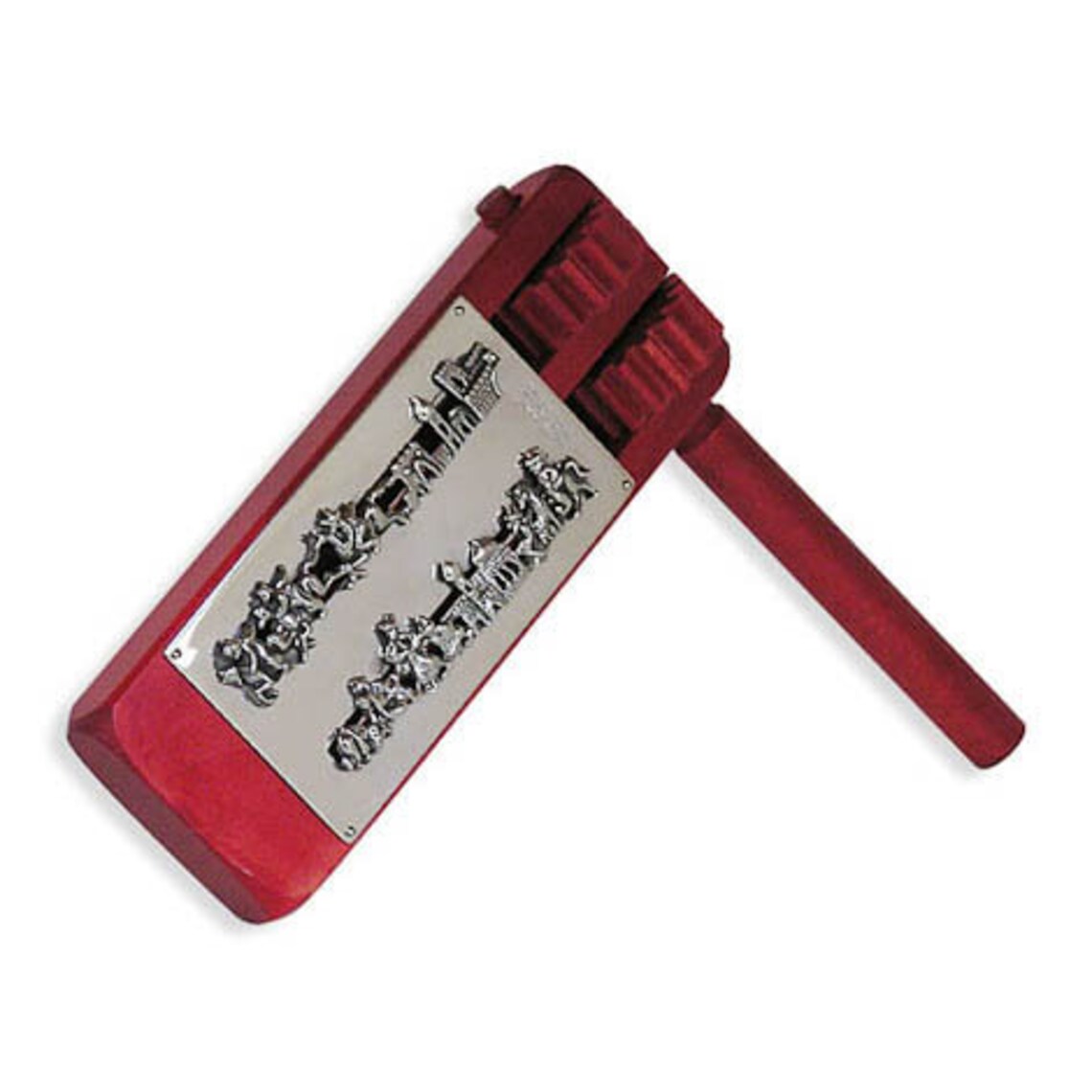 Noisemaker for Purim, Purim Gift, Wooden Grogger, Silver Wood Rattle ...