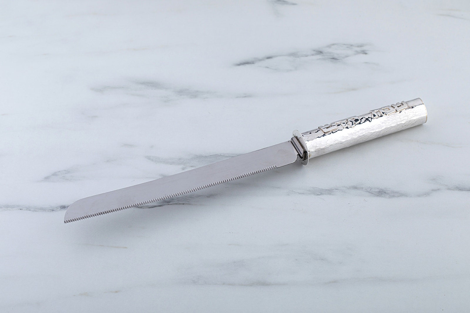 Sterling Silver Challah Knife, 'shabbat Kodesh' Lettering, Jewish Gift ...