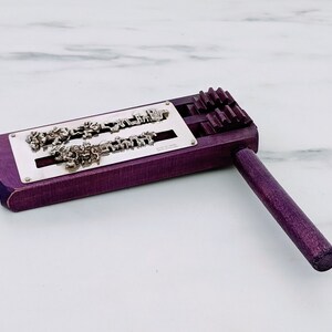 Noisemaker for Purim, Purim Gift, Wooden Grogger, Silver Wood Rattle ...