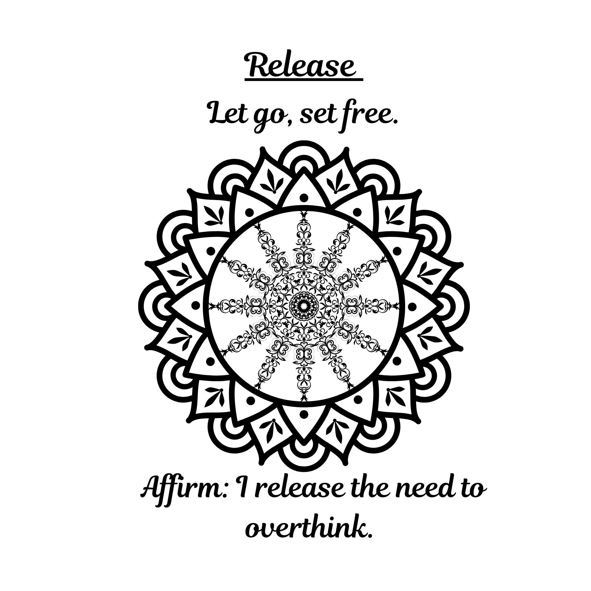 Printable Affirmation Coloring Book | Stress Relief |mindfulness ...