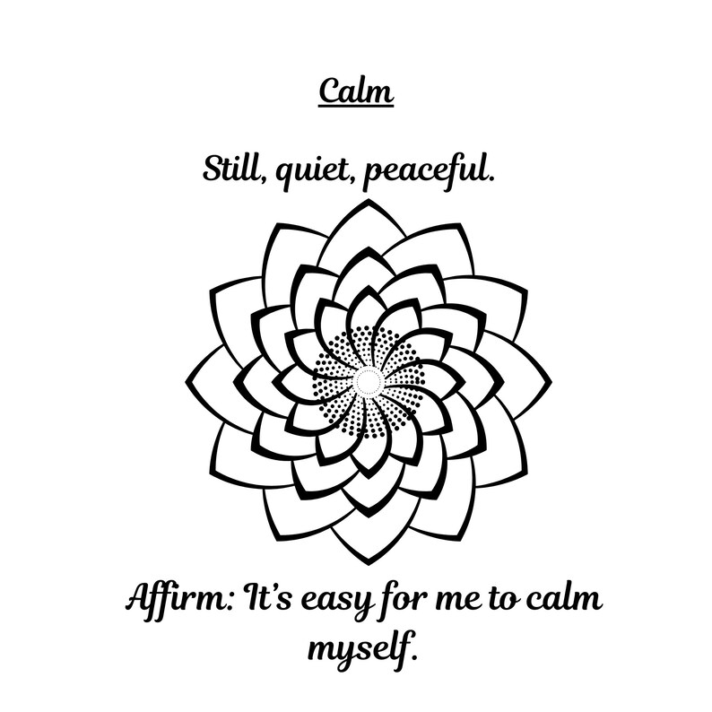 Printable Affirmation Coloring Book | Stress Relief |mindfulness ...
