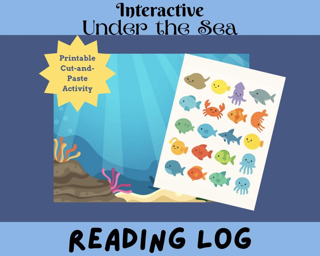 Underwater Reading Log for Kids | Printable Sea Animal Reading Tracker ...