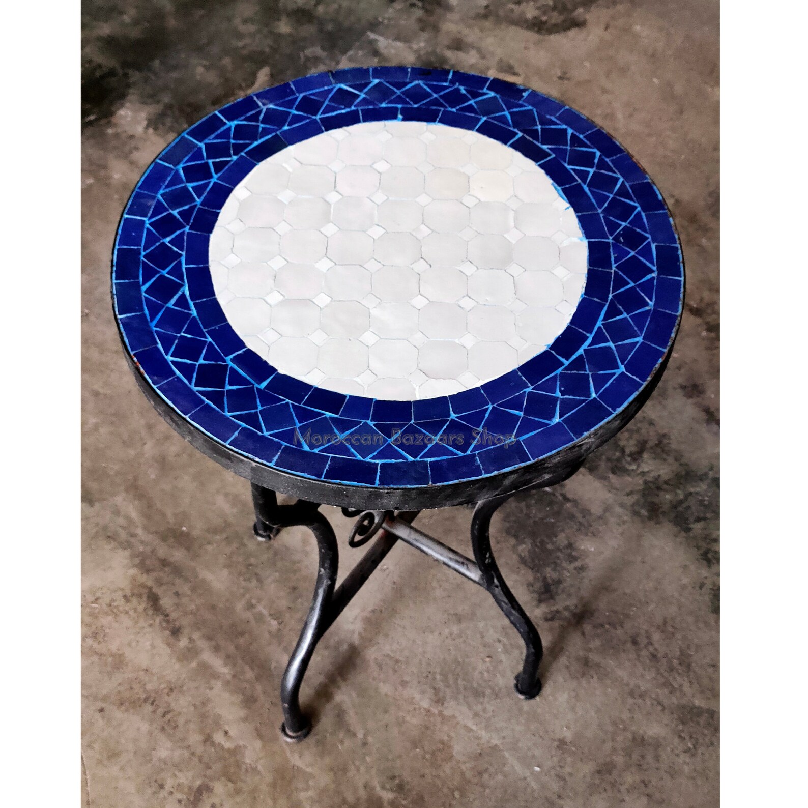 Handmade Moroccan Mosaic Table: Outdoor Garden Decor - Etsy