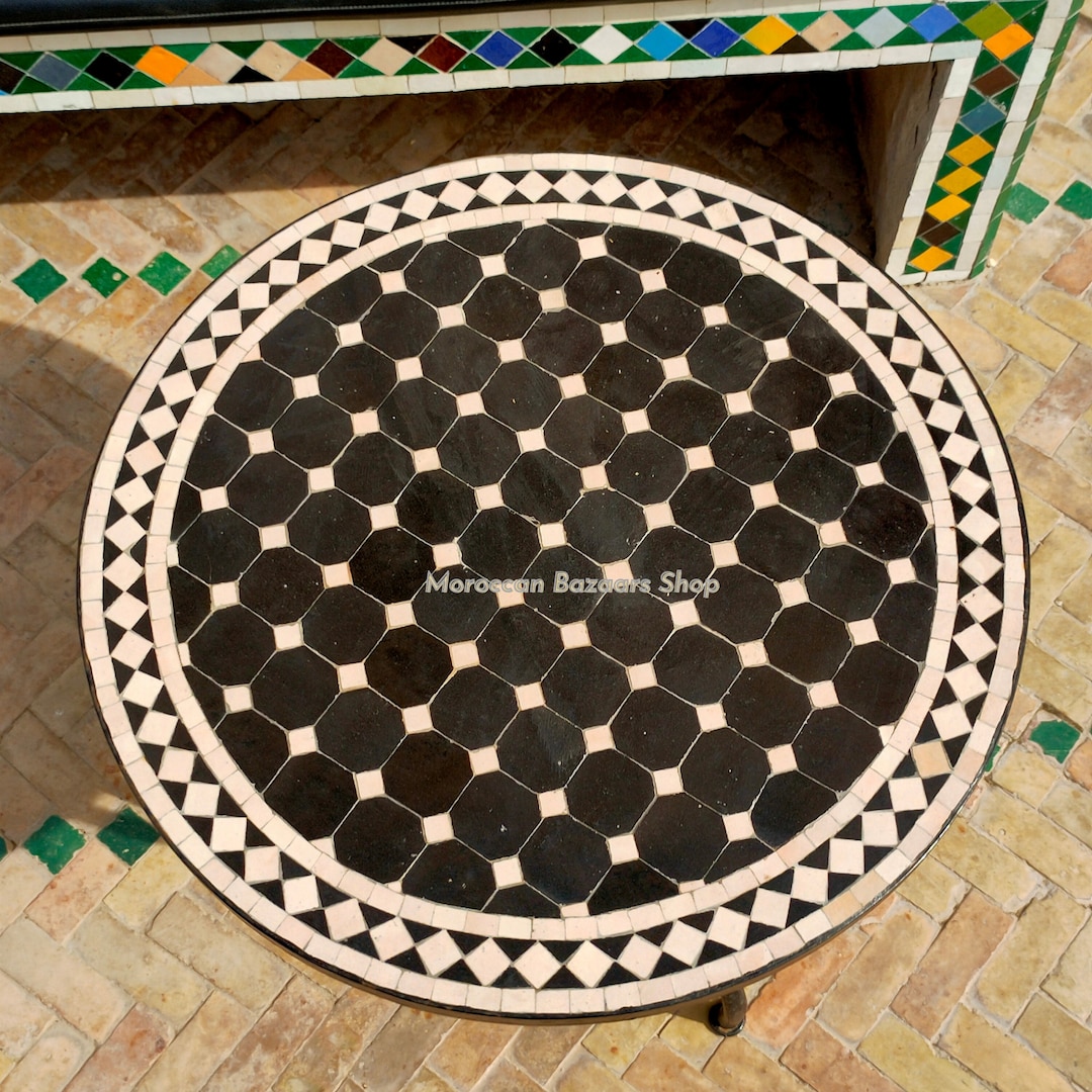 Handmade Moroccan Mosaic Table: Outdoor Patio Garden Table - Etsy