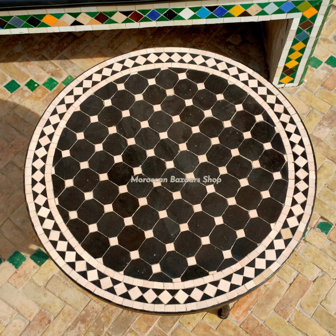 Handmade Moroccan Mosaic Table: Outdoor Patio Garden Table - Etsy