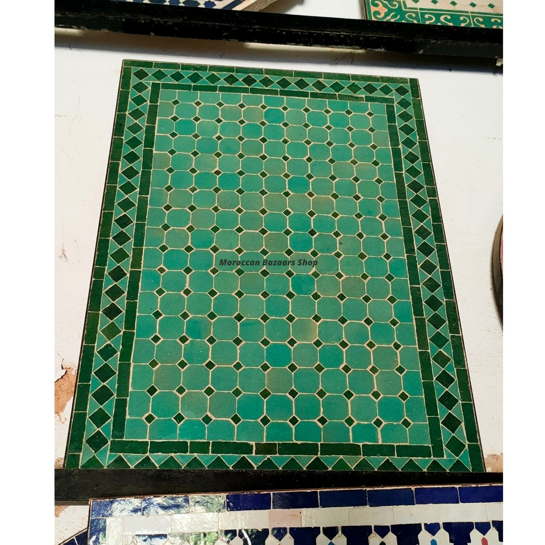 Moroccan Mosaic Table, Outdoor Dinning Table, Mosaic Garden Table ...