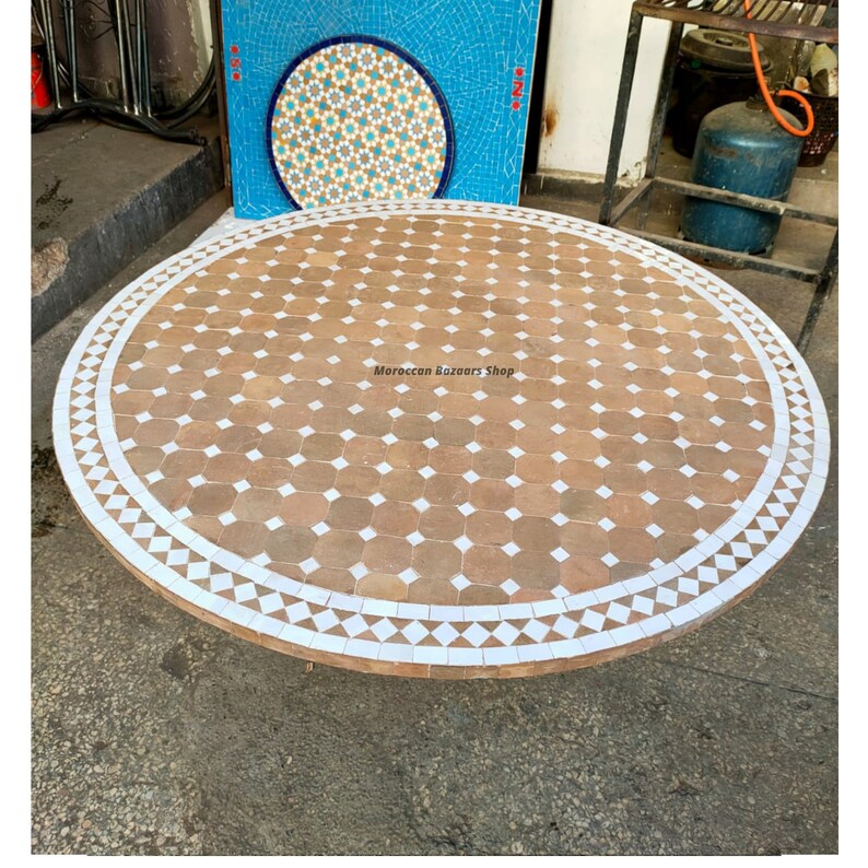 Handmade Moroccan Mosaic Table: Outdoor Patio Garden Table - Etsy