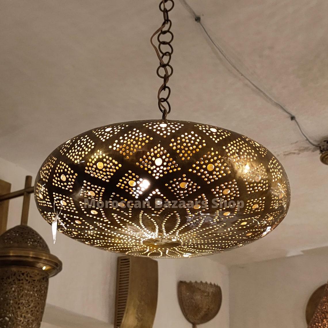 Moroccan Ceiling Lamp, Moroccan Pendant Light Lamp, Moroccan Light ...