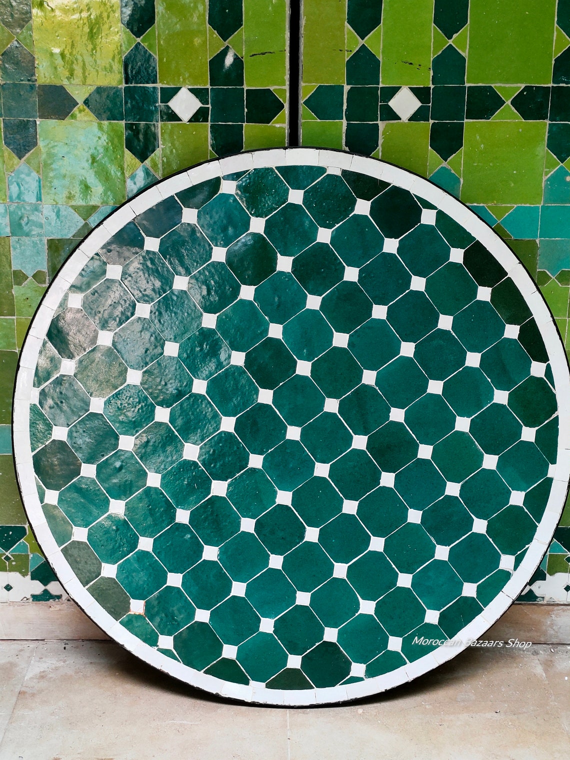 Handcrafted Moroccan Mosaic Table: Outdoor Patio Decor - Etsy