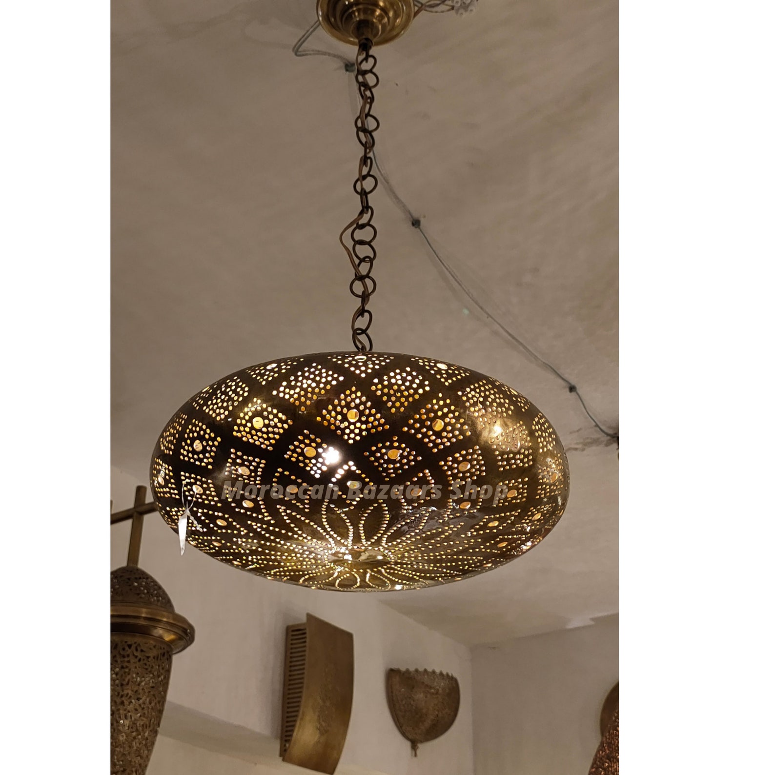 Moroccan Ceiling Lamp, Moroccan Pendant Light Lamp, Moroccan Light ...