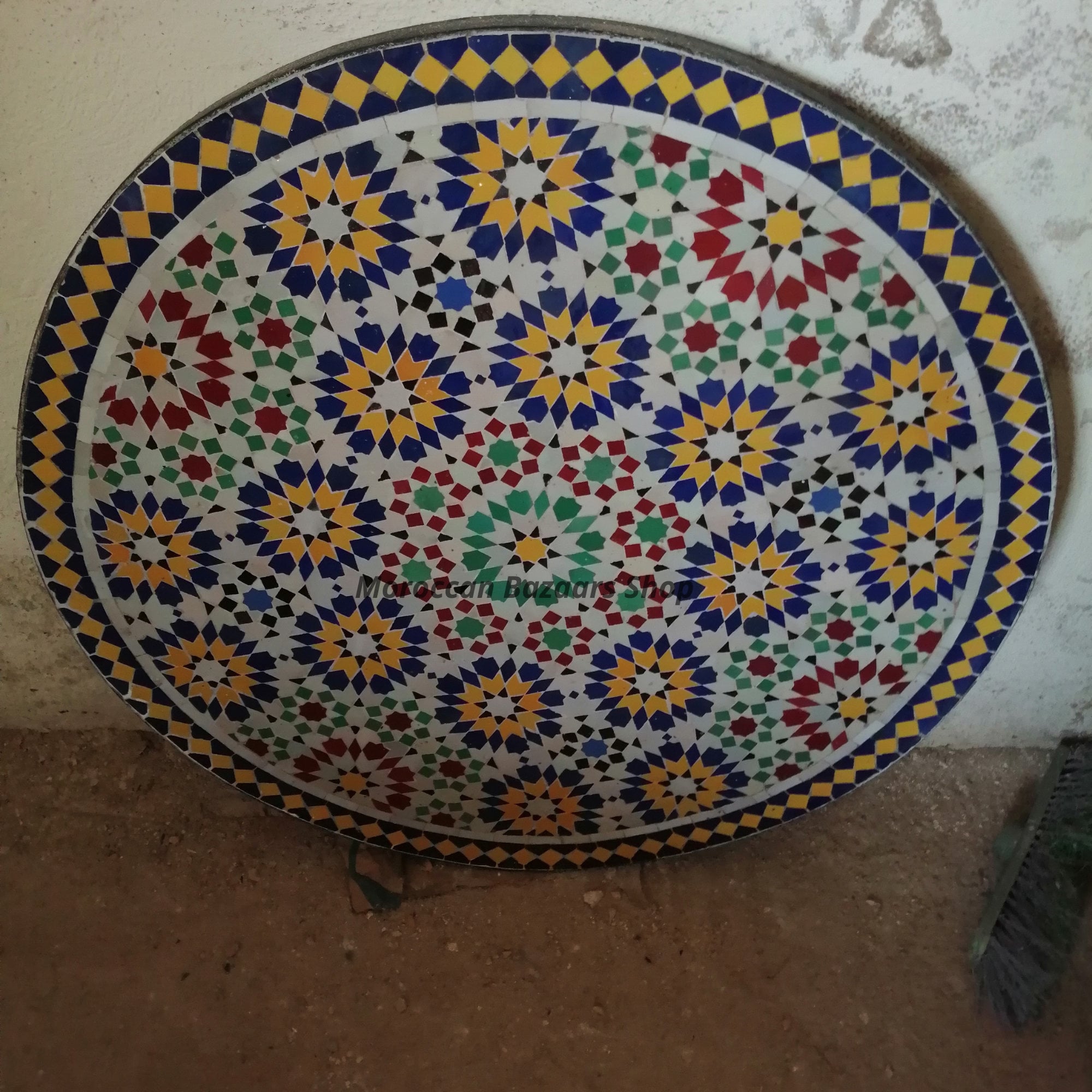 Moroccan Mosaic Table, Outdoor Round Table, Outdoor Dinning Table ...