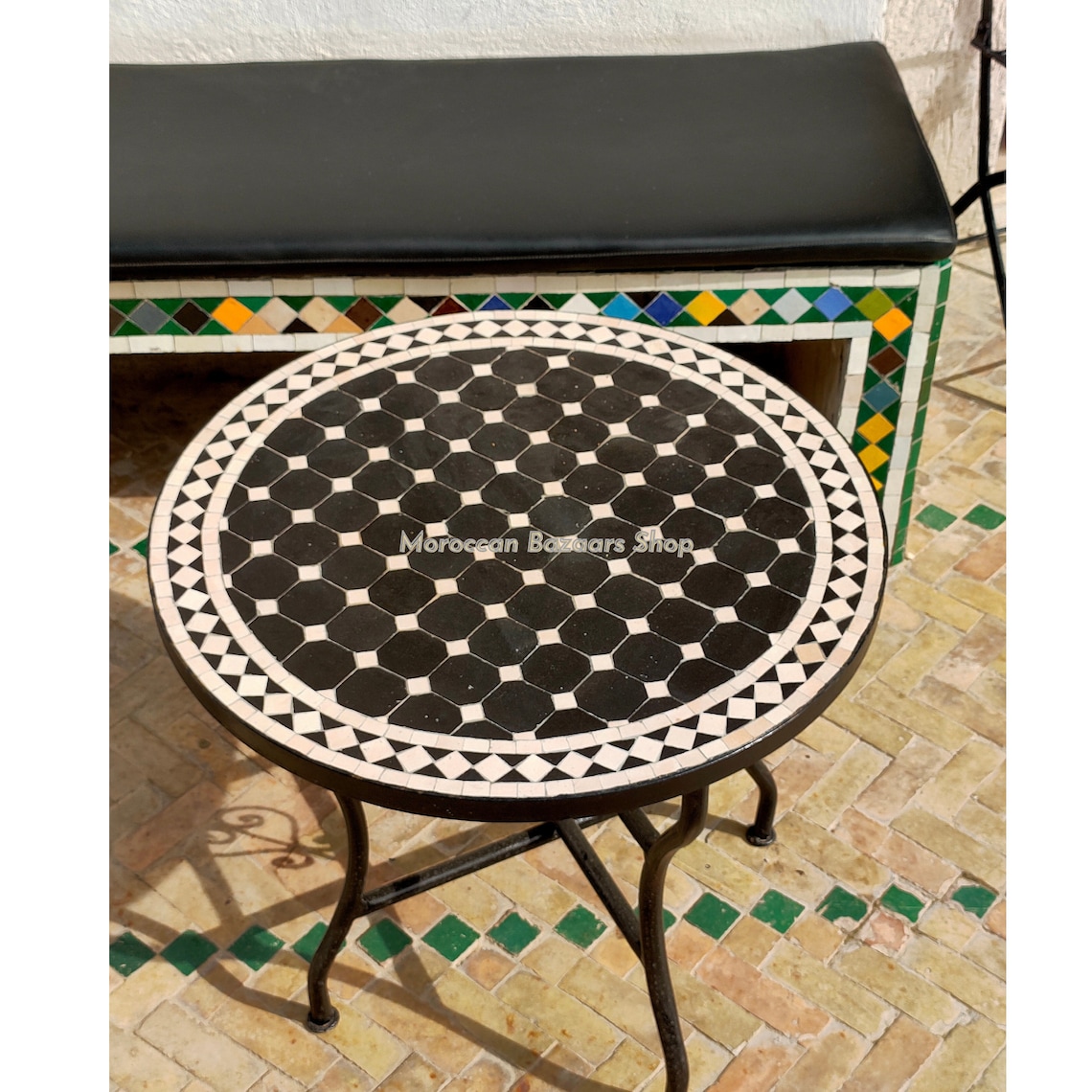 Handmade Moroccan Mosaic Table: Outdoor Patio Garden Table - Etsy