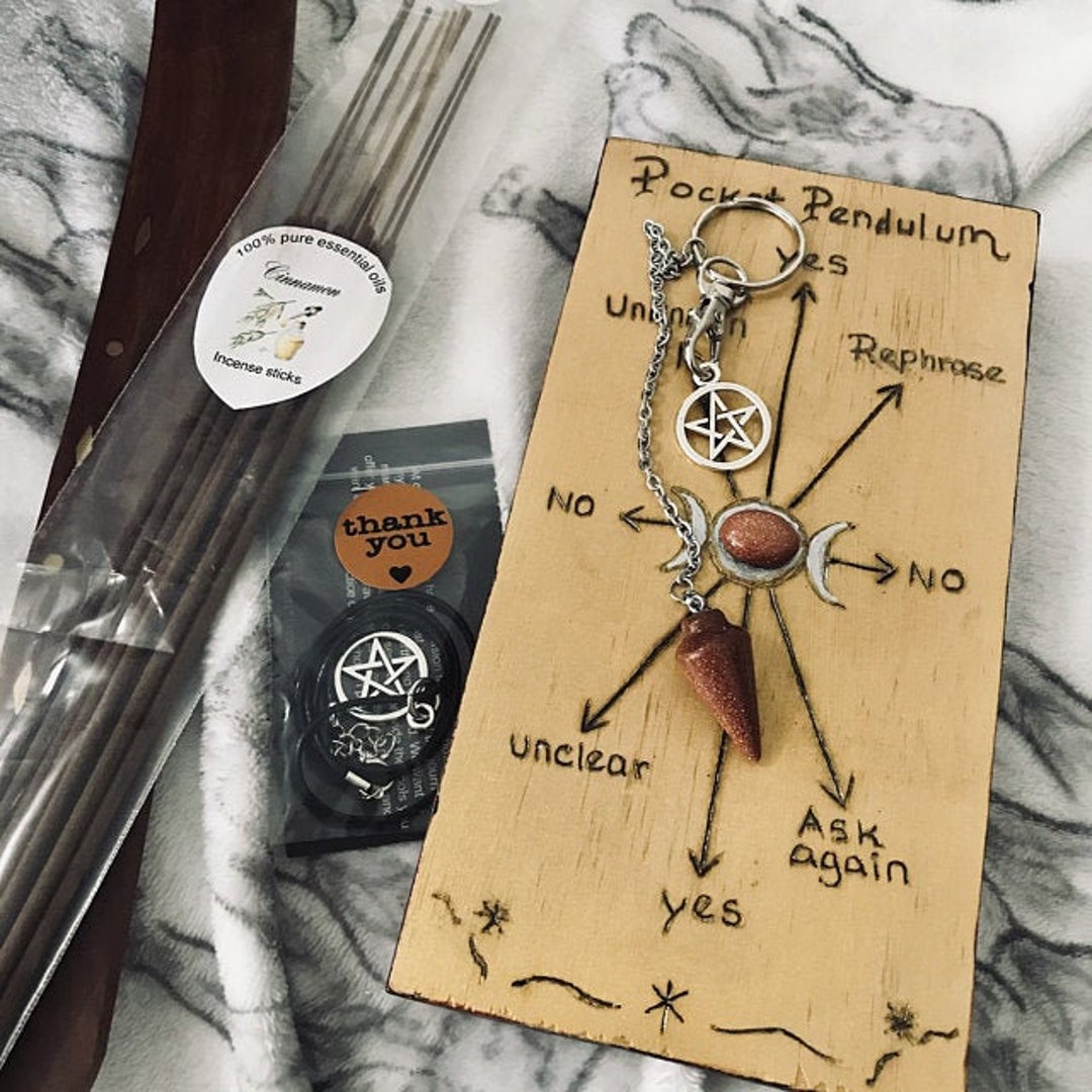 Pocket Pendulum Board / Divination / Wiccan / Pagan / Handmade - Etsy