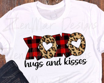 Hugs & Kisses HTV Transfer Sub Transfer Valentines Day Iron - Etsy