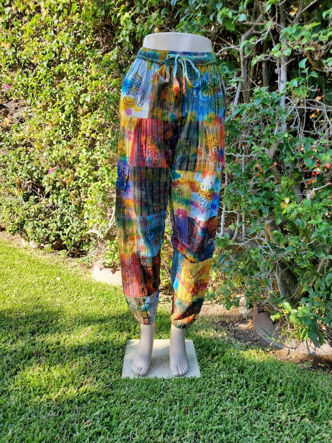 Hippie Tie Dye Patchwork Pants Etsy