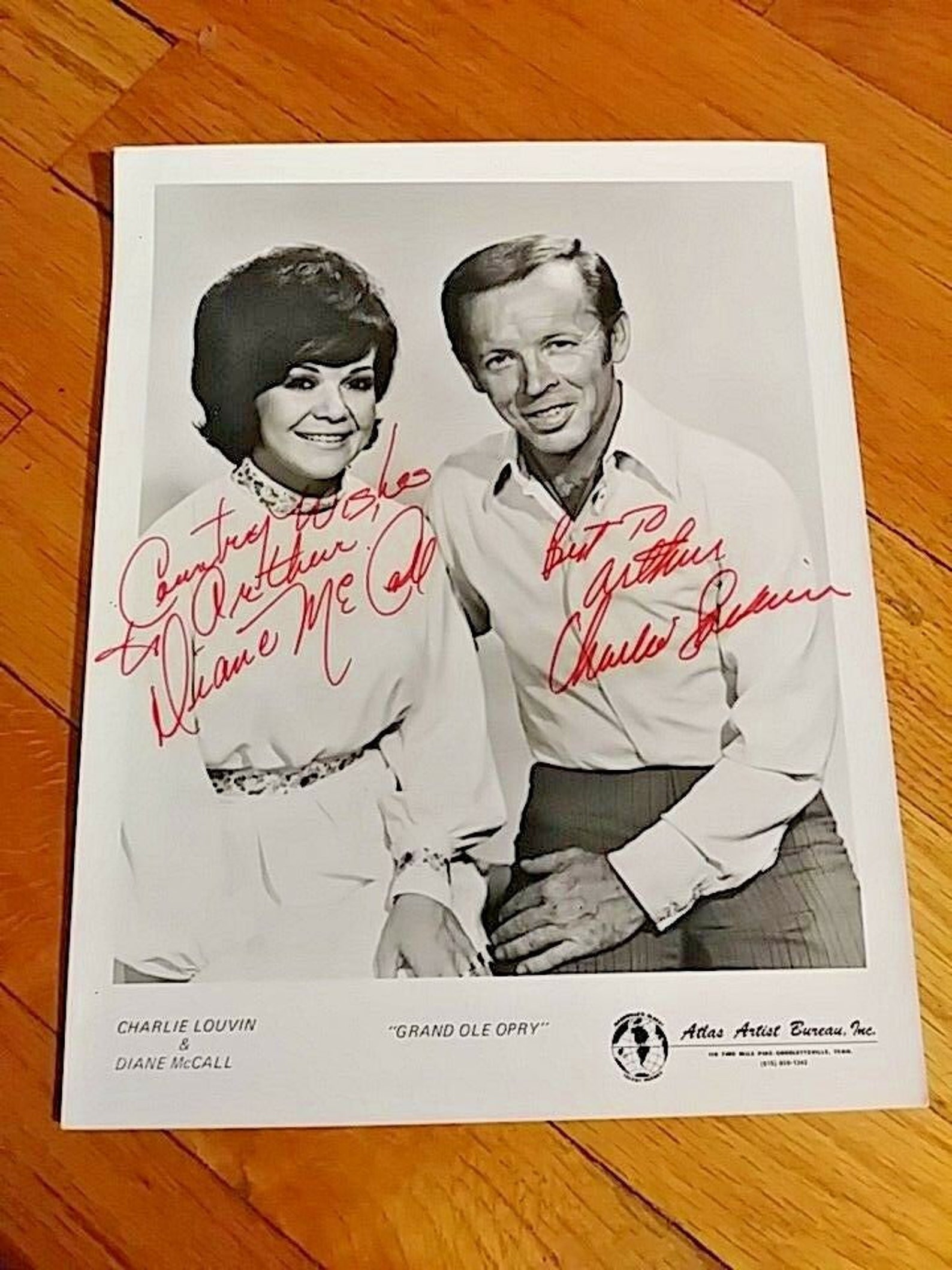 Signed 2 times Charlie Louvin & Diane McCall Grand Ole | Etsy