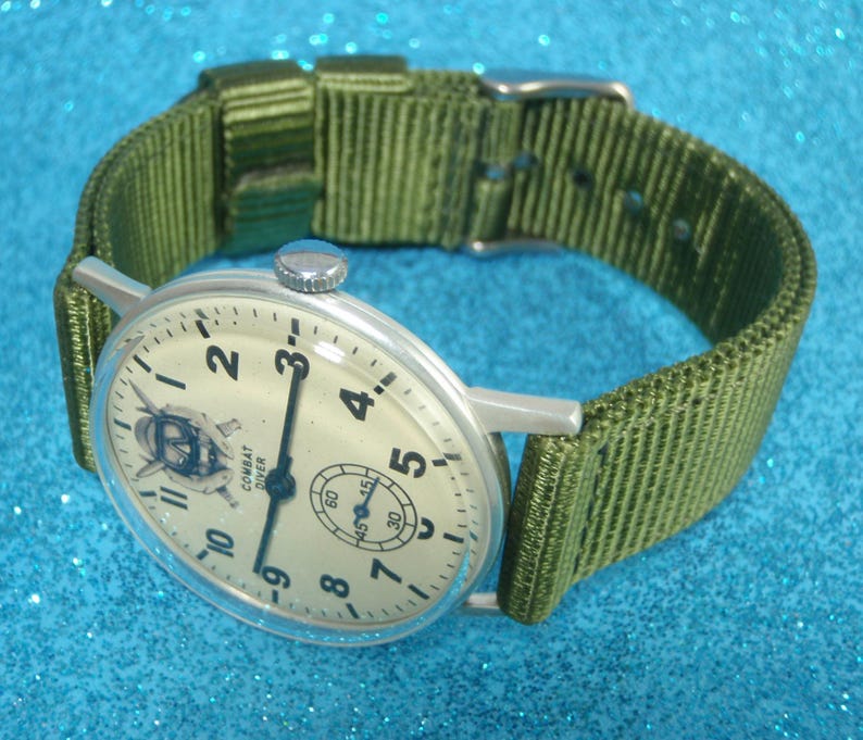 RAKETA Vintage 2603 Combat Diver USSR Soviet Mechanical Watch Serviced ...